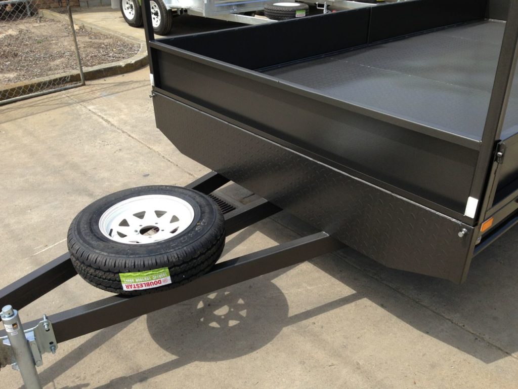 14 × 7 Tandem Flat Top Trailer with H-bars, Split sides, 2000kg ATM | U ...